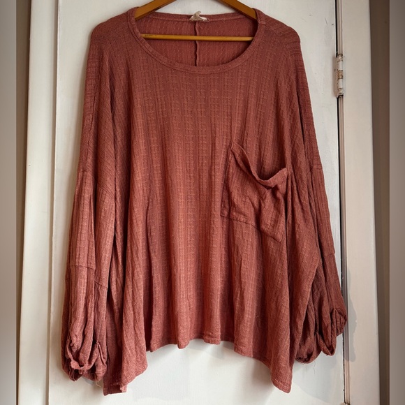 Fantastic Fawn | Tops | Fantastic Fawn Terracotta Blouse With Pocket ...